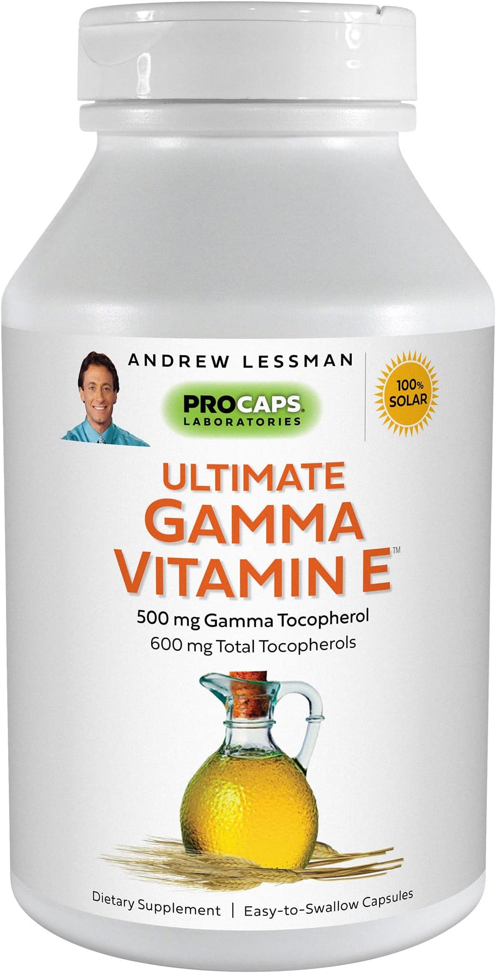 Amazon.com: ANDREW LESSMAN Ultimate Gamma Vitamin E 60 Softgels - 500 ...