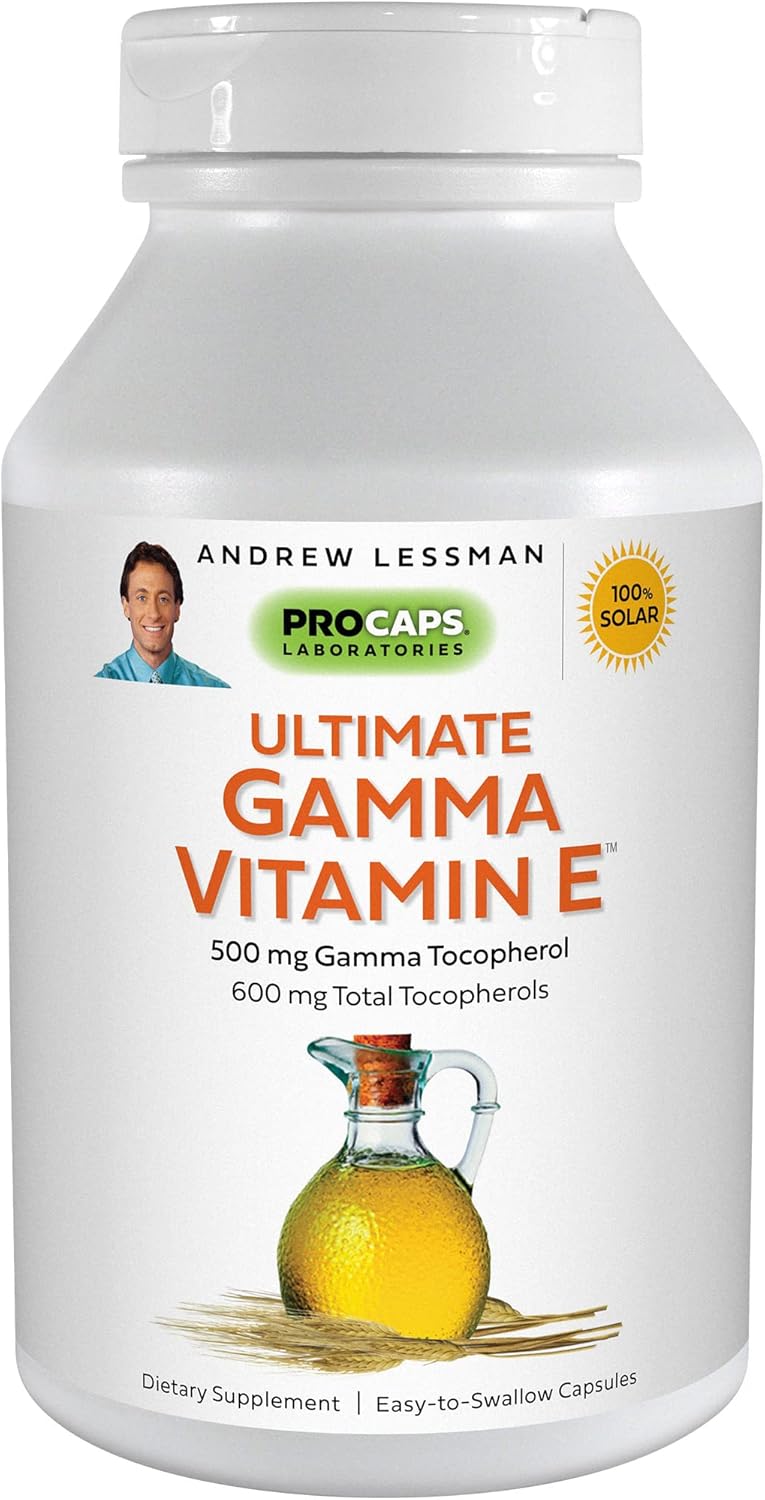 ANDREW LESSMAN Ultimate Gamma Vitamin E 360 cápsulas blandas 500 mg ...