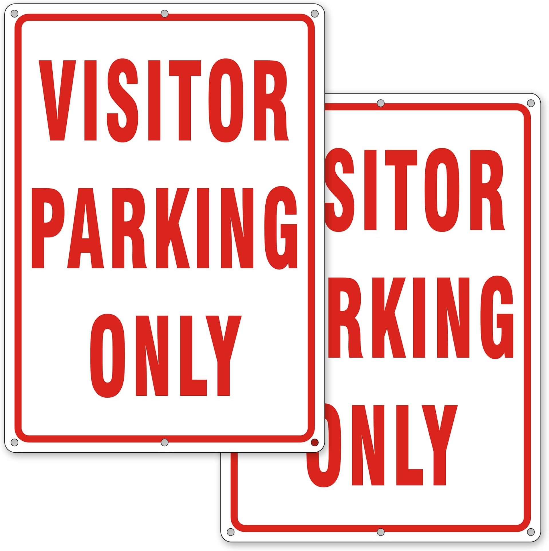Amazon.com : Visitor Parking Only Sign, 2 Pack Guest Parking Only ...
