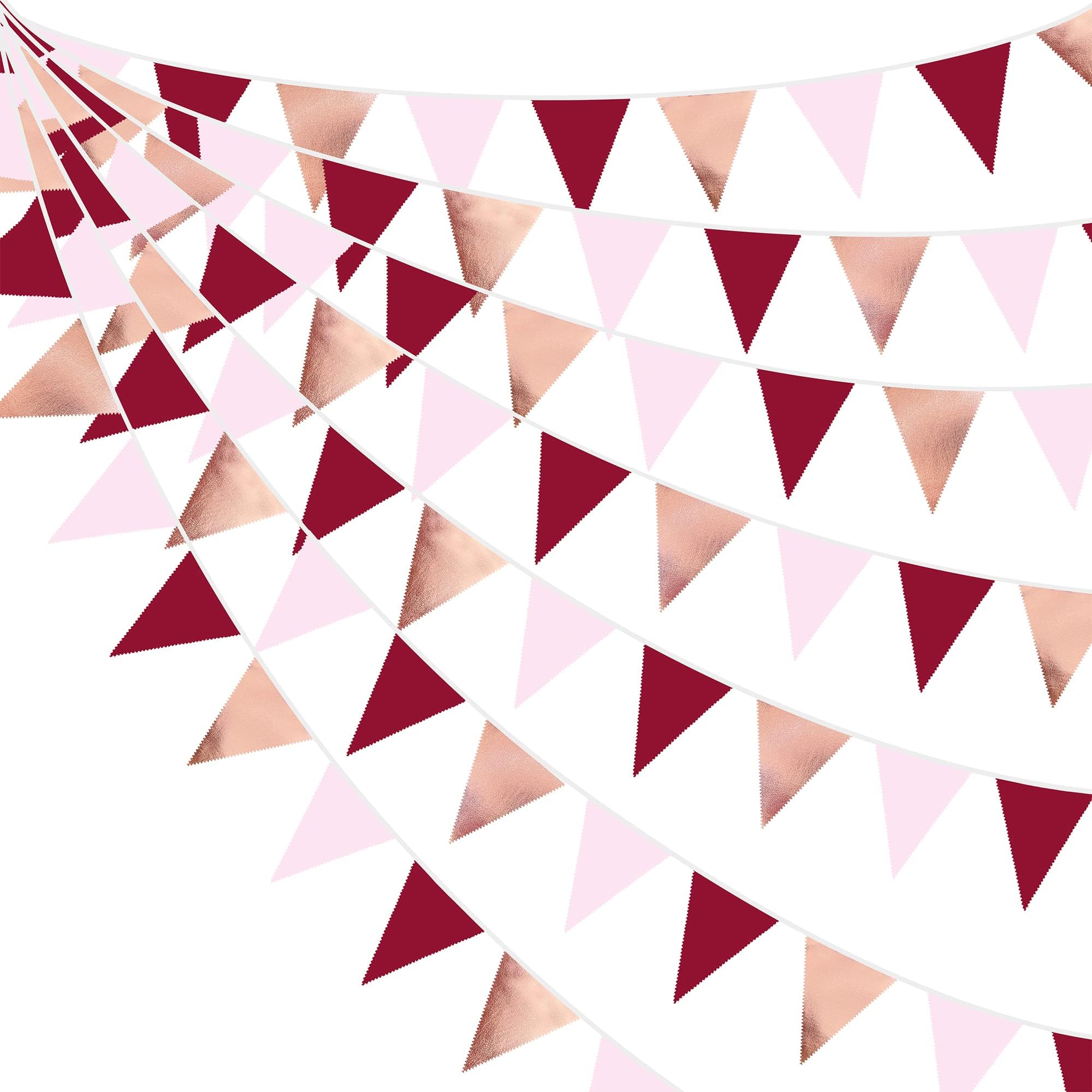 Amazon.com: 39 Ft Black Gold Triangle Pennant Banner Metallic Foil ...