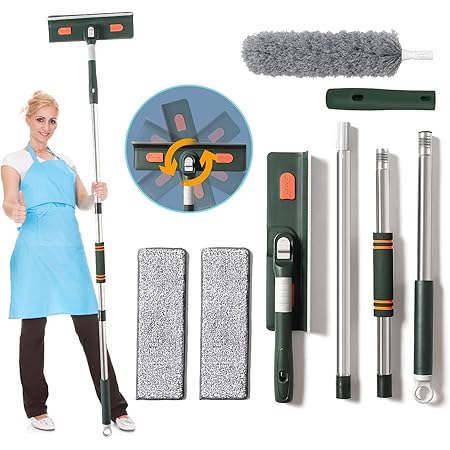 Srendi® 3.5 Meter / 11 Feet Telescopic Extending Window Cleaner Kit ...