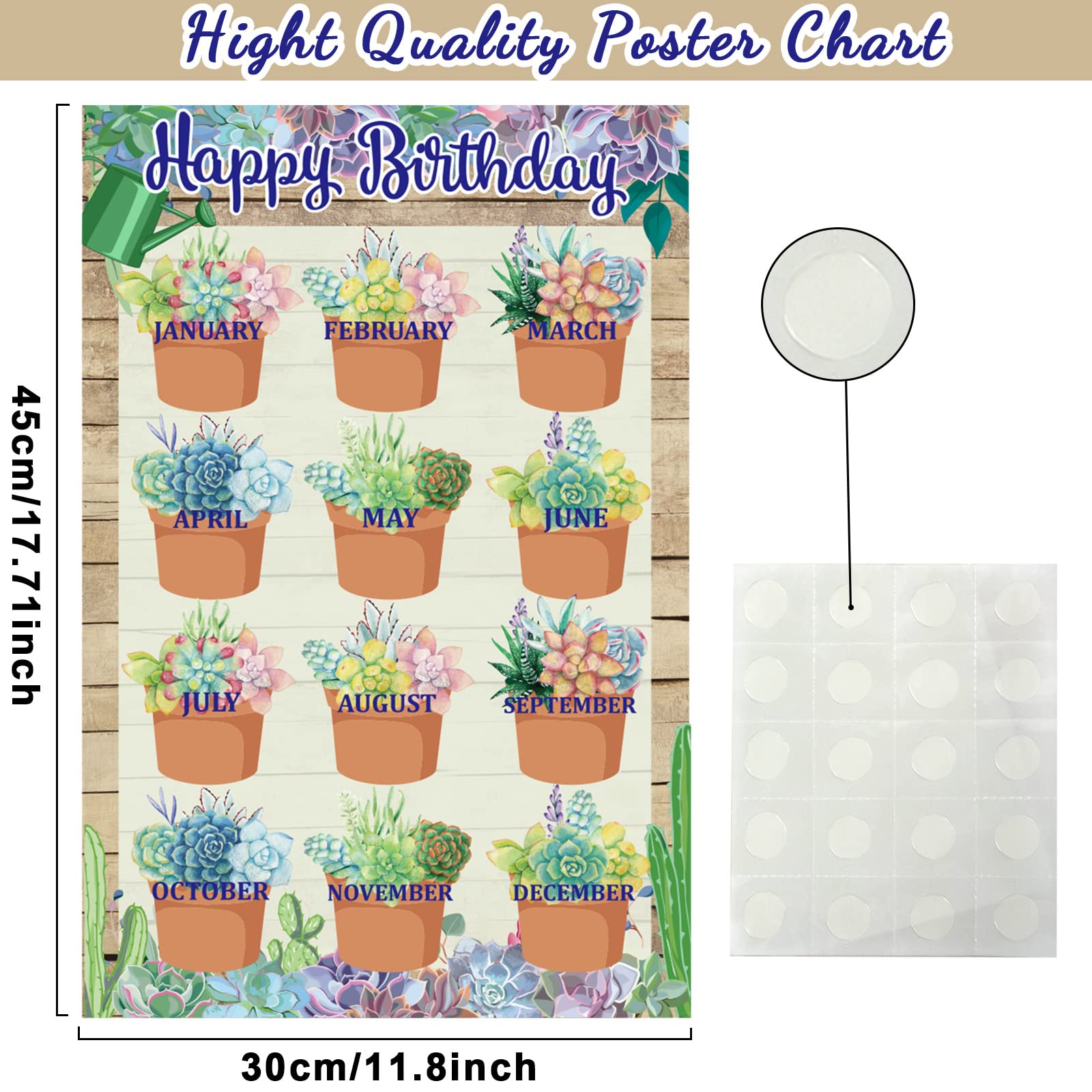 Classroom Calendar Aazon.co : 2 Pcs Happy Birthday Poster Chart ...
