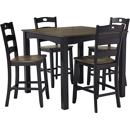 Amazon.com - Homelegance Norman 5-Piece Counter Height Dining Set with ...