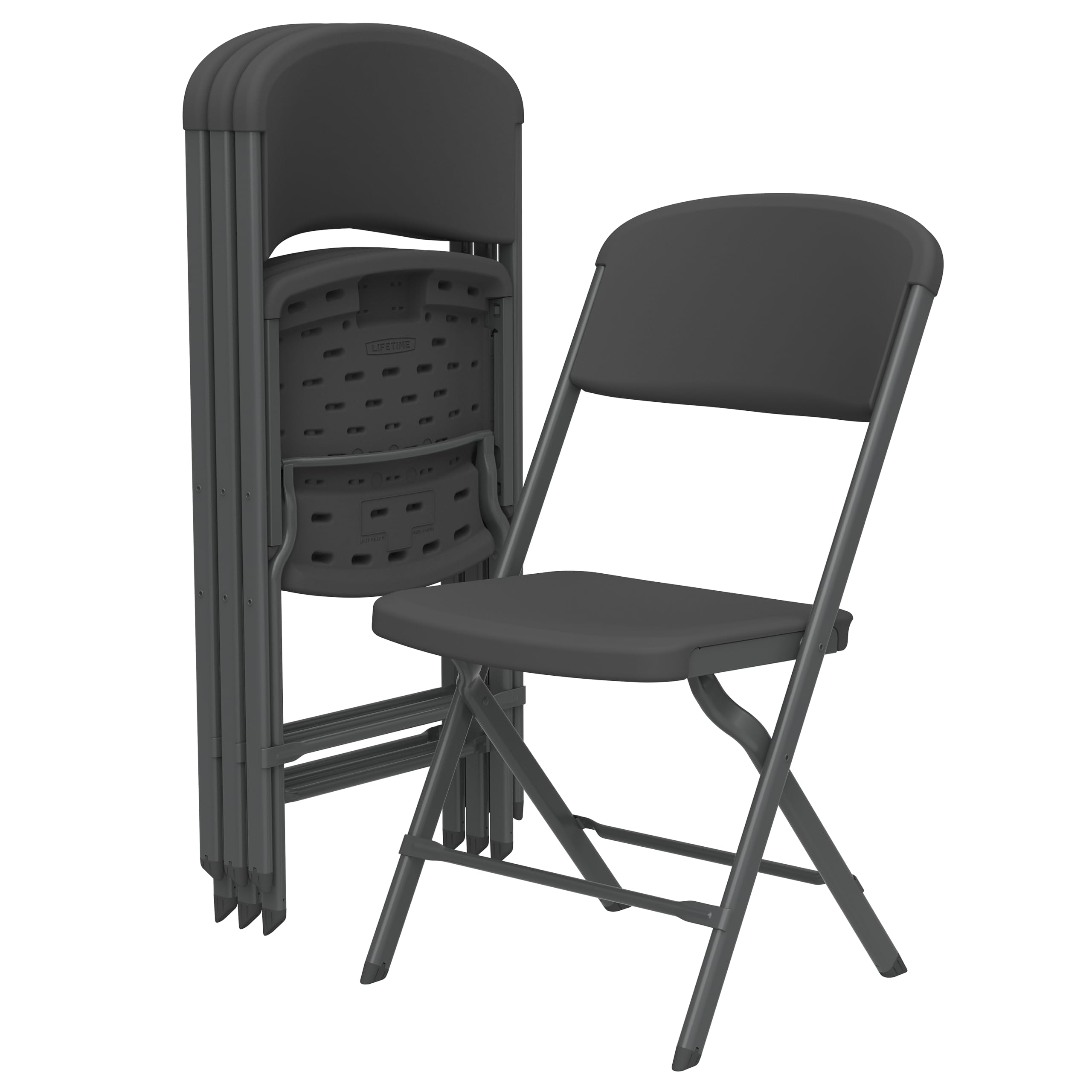 Amazon.com: Lifetime Folding Chairs, Heavy Duty Foldable Chair ...