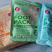 Derma V10 Foot Pack Mask (6 Pack) Deep Moisturising (Tea Tree ...