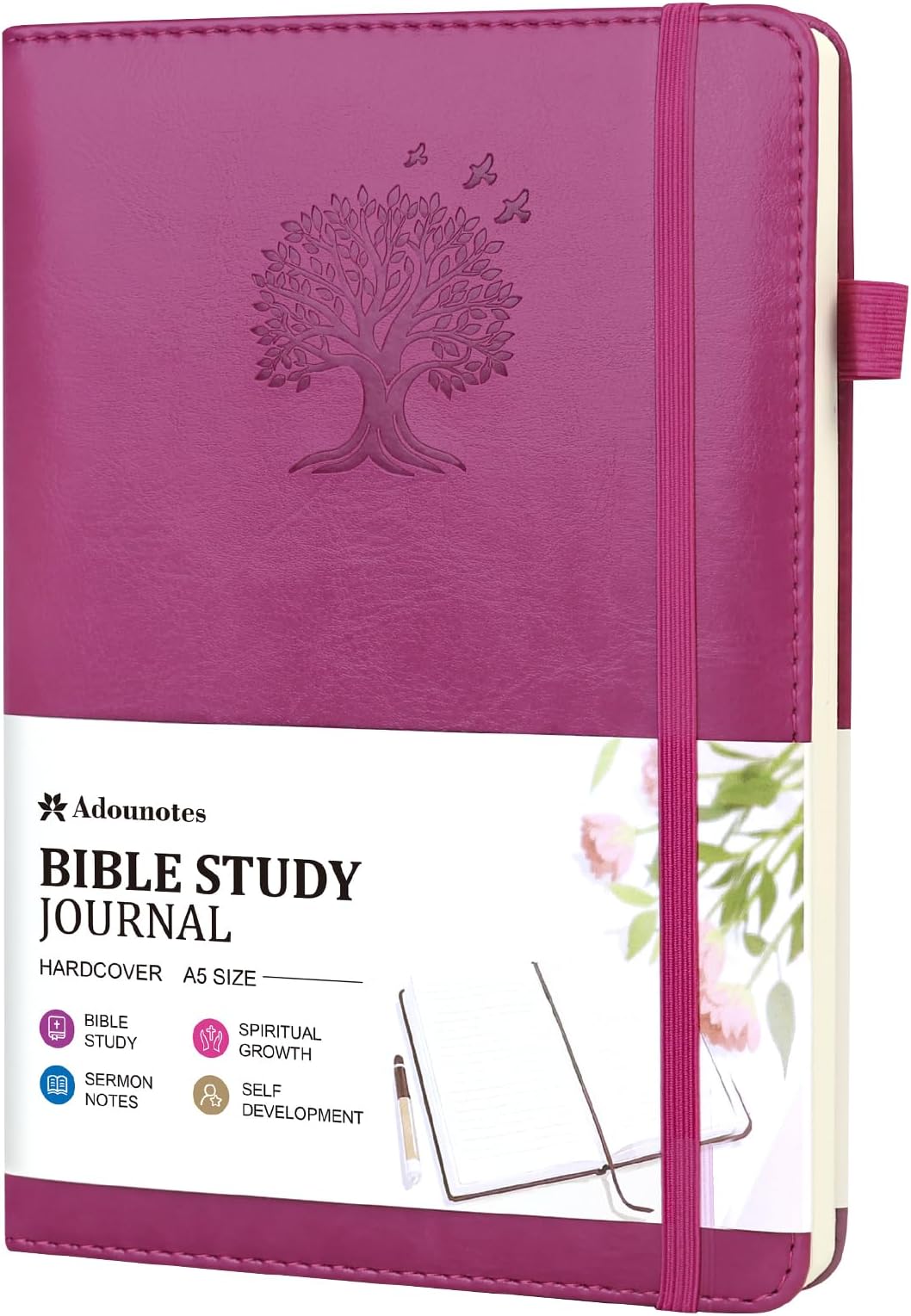 Amazon.com : ADOUNOTES Bible Study Journal Scripture Notebook ...