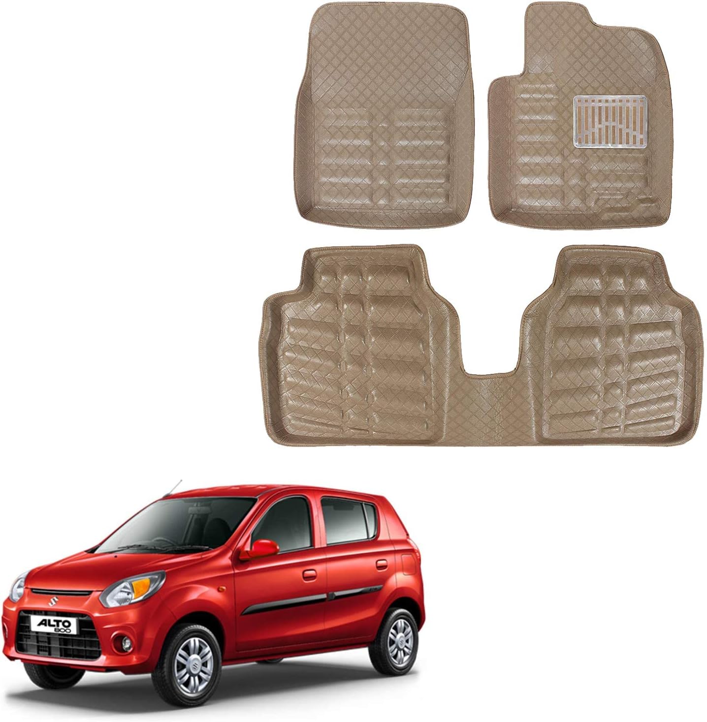 Oshotto/Coozo 7D Car Floor Mats Compatible with Maruti Suzuki Alto/Alto ...