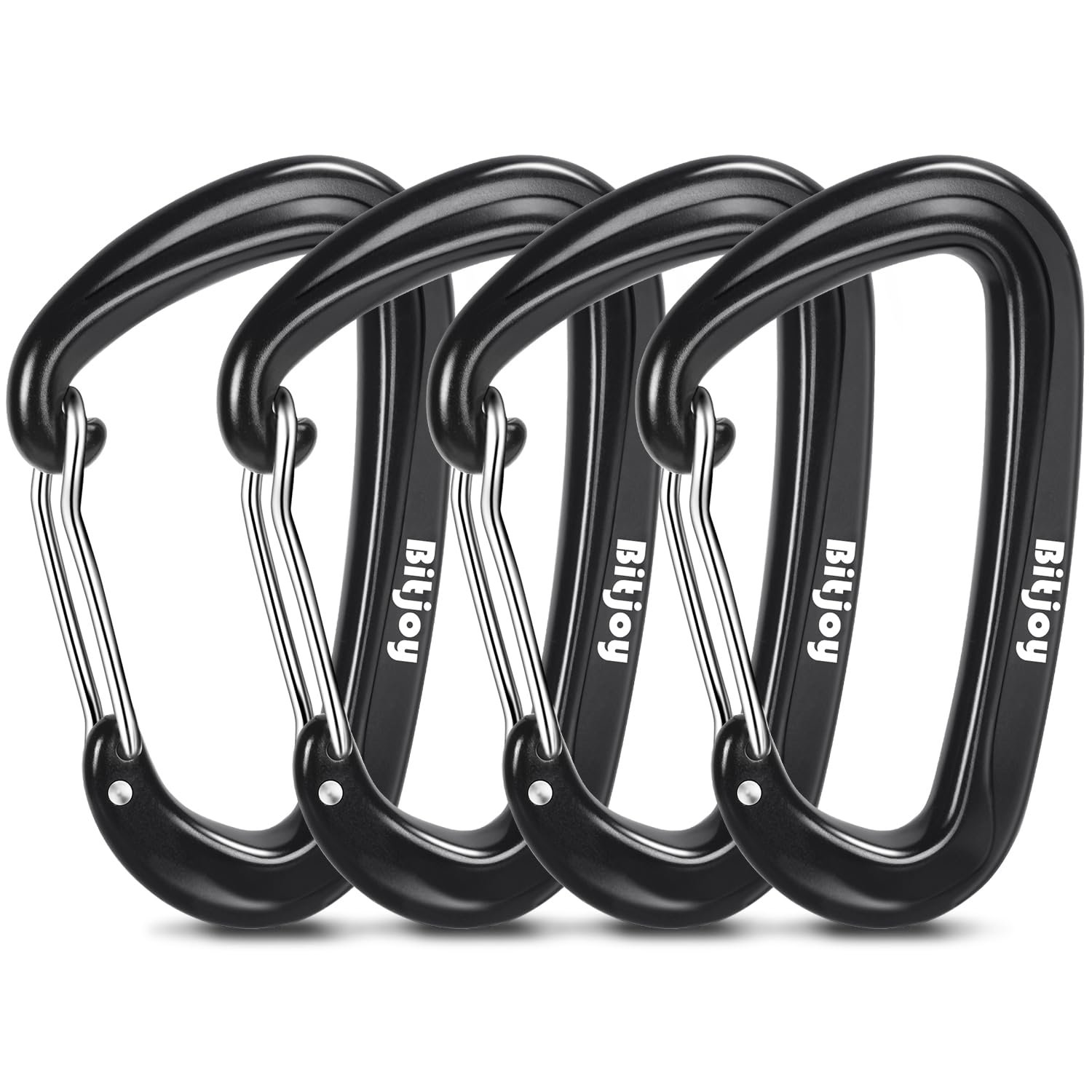 Amazon.com: Carabiner Clips Heavy Duty Hammock - Bitjoy 12KN Wiregate ...