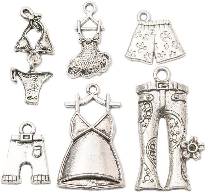 Amazon.com: 18pcs Antique Silver Jewelry Handmade DIY Materials Vintage ...