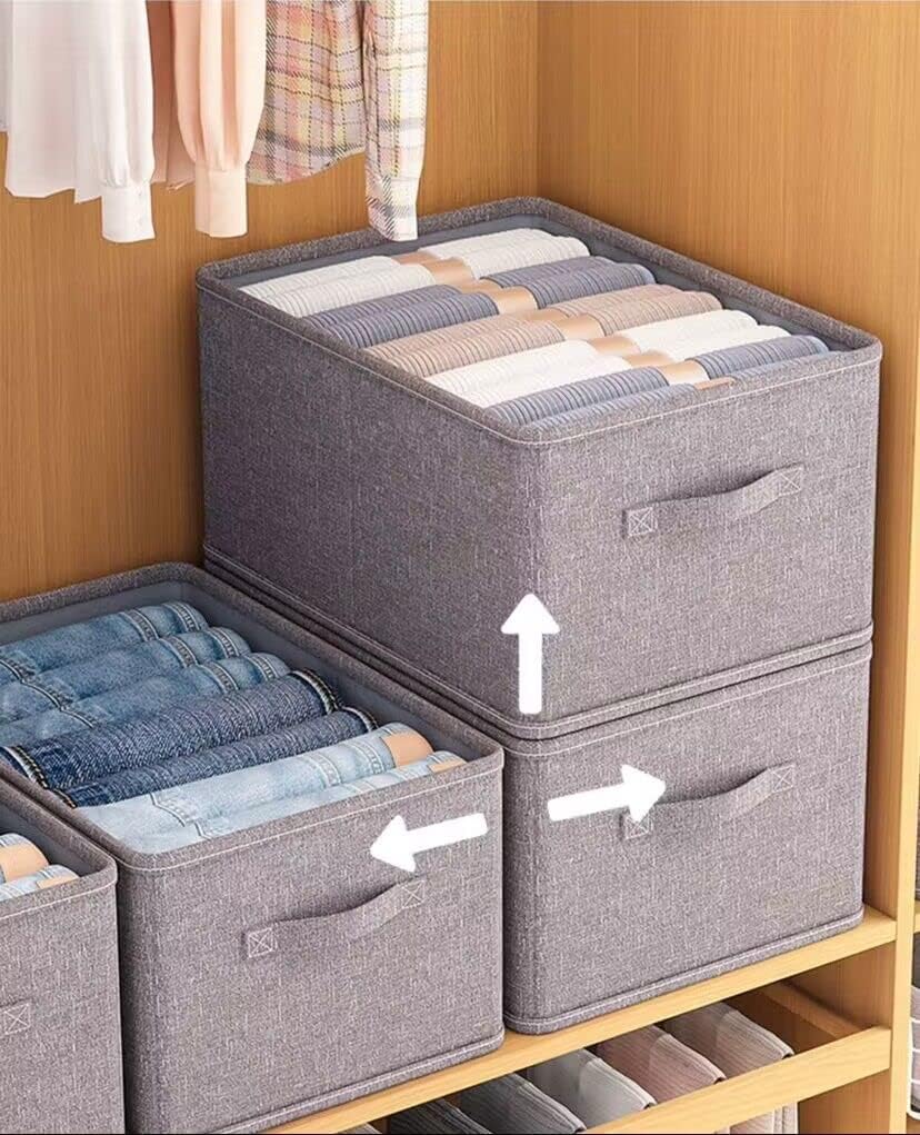 OVAKIA 4 PCS Clothes Drawer Organisers 39*29*20cm Large Capacity ...