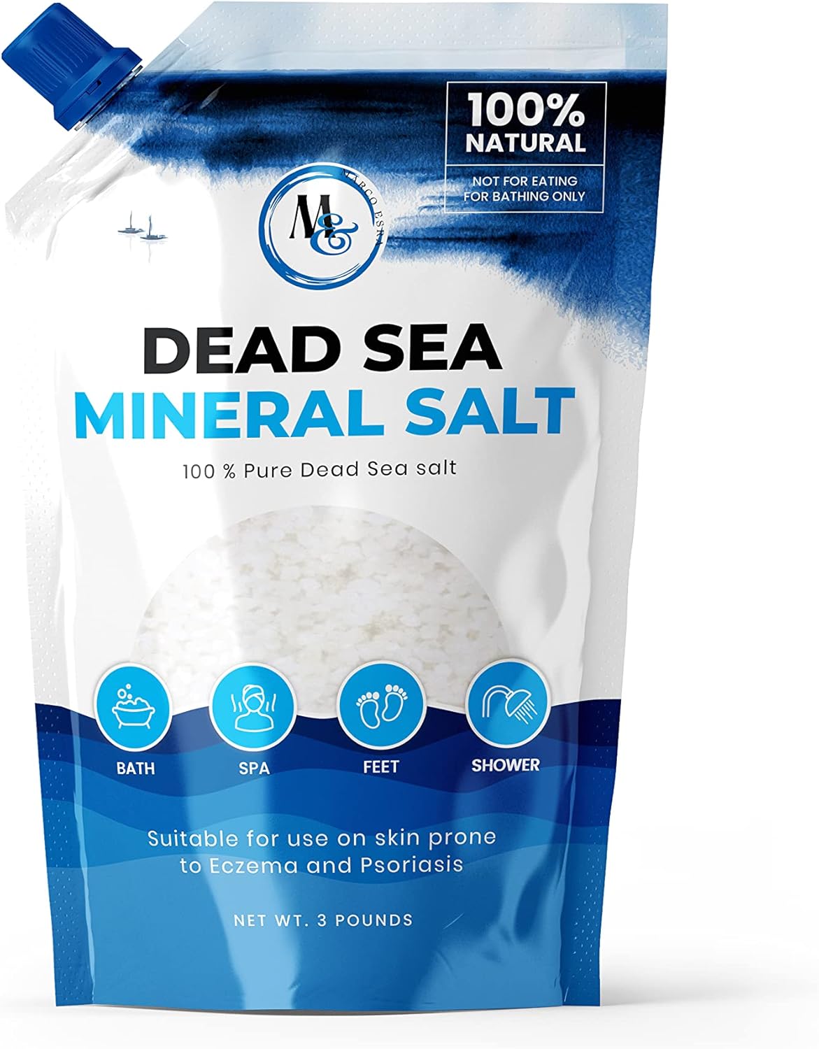 Amazon.com : Dead Sea Salts for Soaking, Mineral Salt for Bath, Spa ...