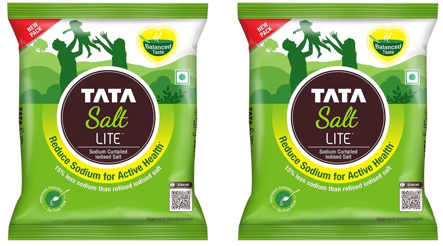 Tata Salt Lite | 15% Low Sodium Salt | Reduce Sodium For Active Health ...