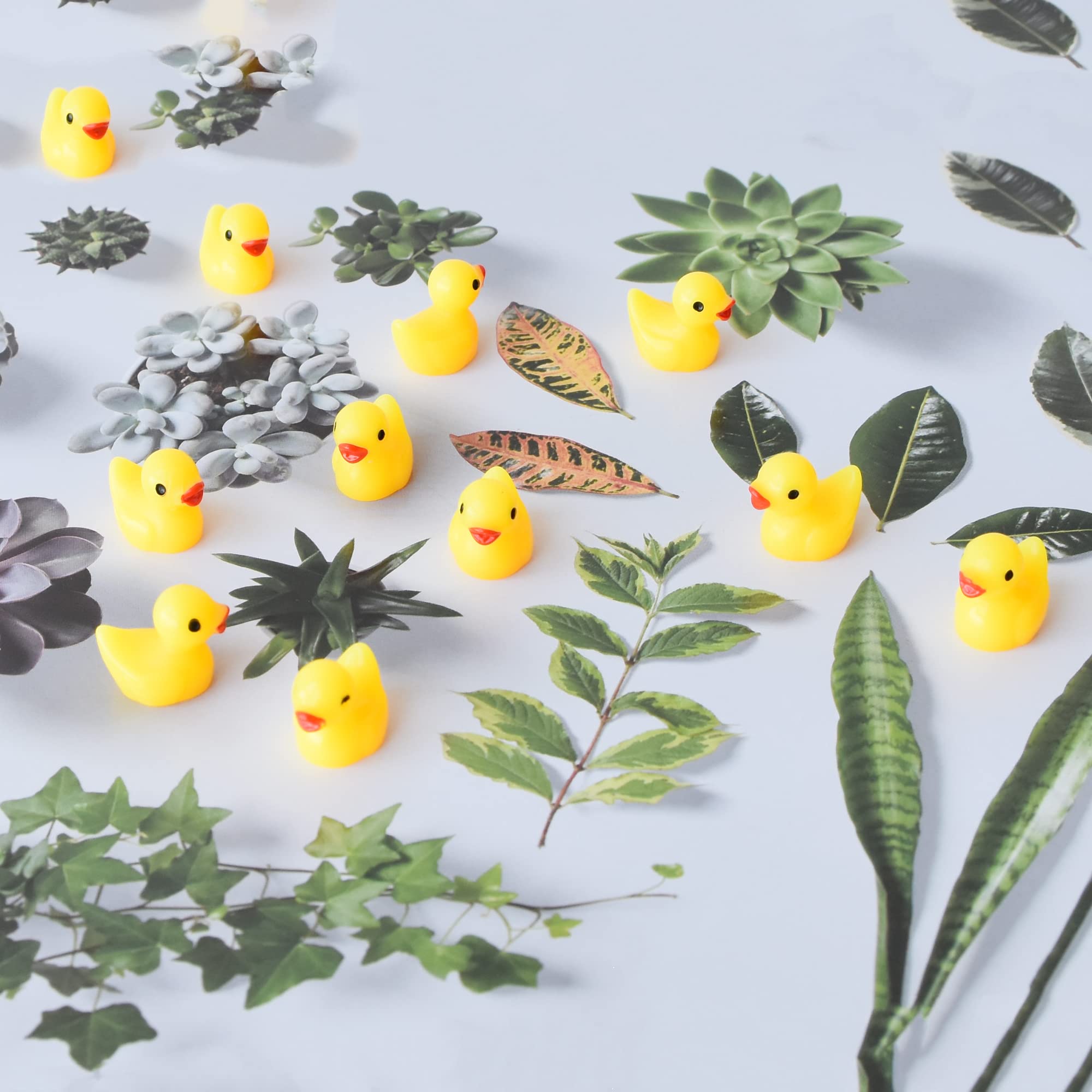 Snapklik.com : Tindobewan 100 PCS Tiny Ducks Mini Resin Ducks Miniature ...