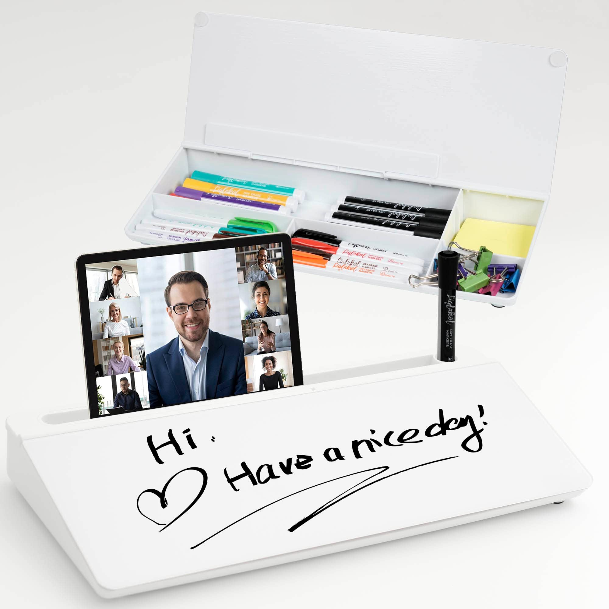 Amazon.com: Glassboard Studio Glass Dry Erase Doodle Tray for Desktop ...