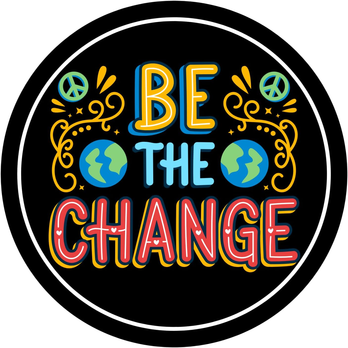 Amazon.com: Be The Change You Want to See in The World Car Magnet ...