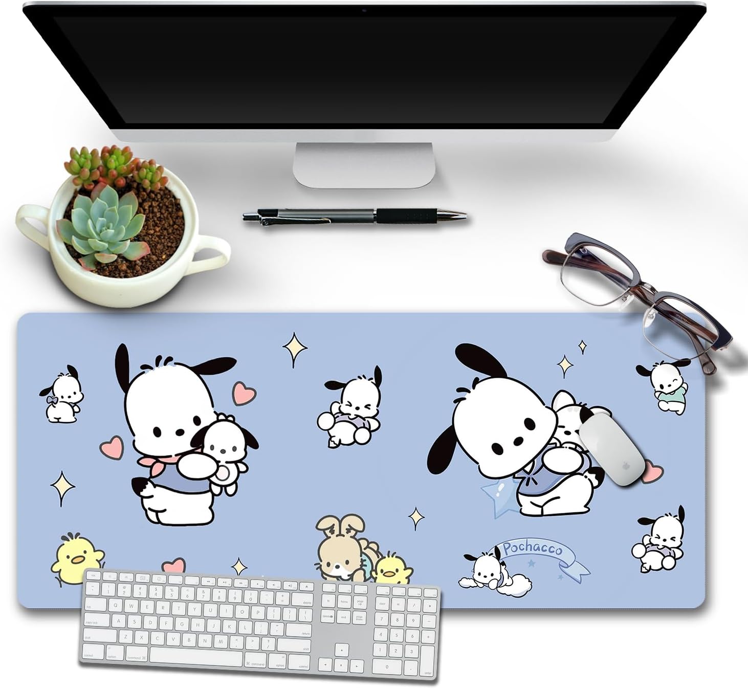 Amazon.com : Cute Anime Kitty Mouse Pad Large Gaming Mouse Pad Extended ...
