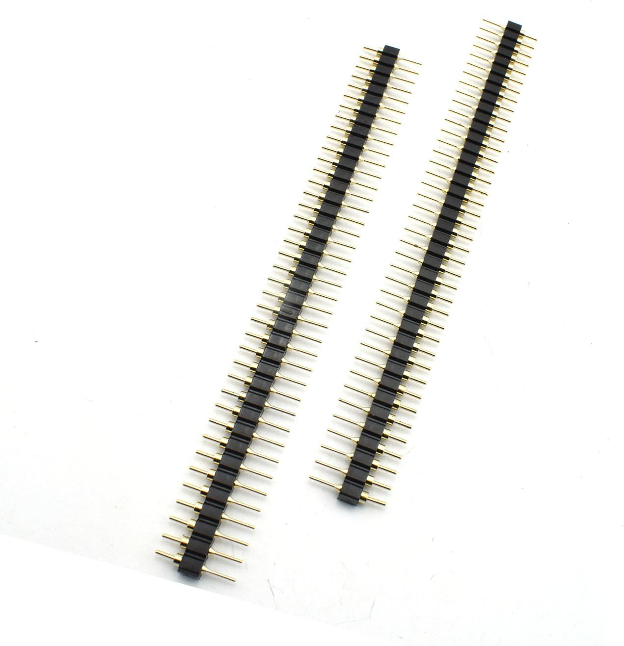 Amazon.com: MECCANIXITY Straight Pin Header DIP Single Row 4 Pin 2.54mm ...