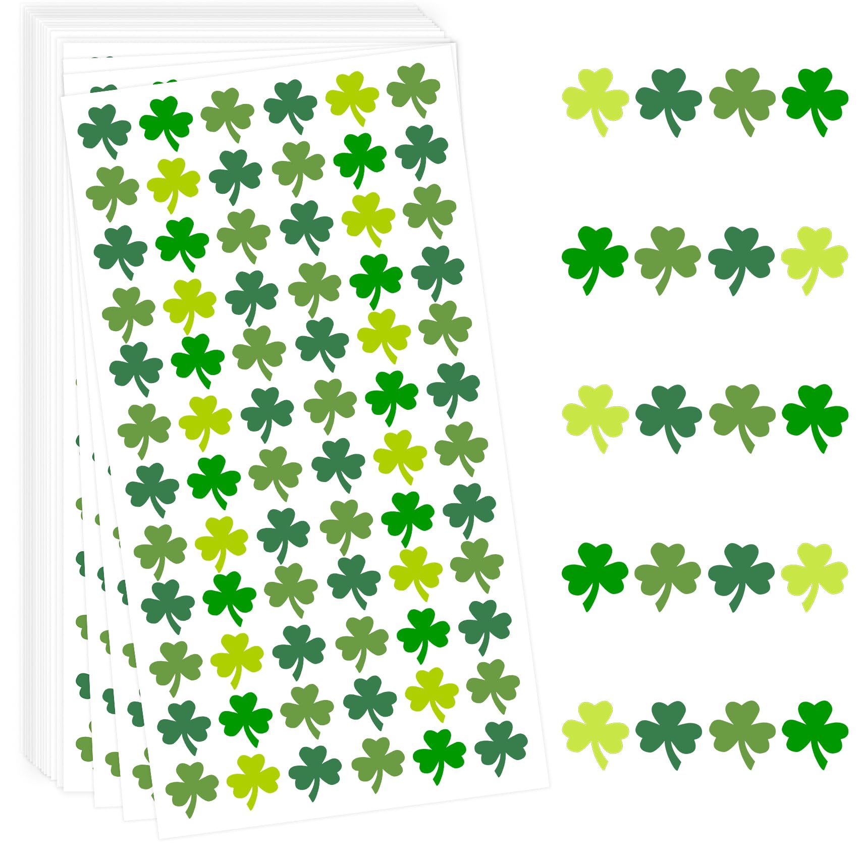 Amazon.com: 2160 PCS St Patricks Day Stickers, Shamrock Stickers, Small ...