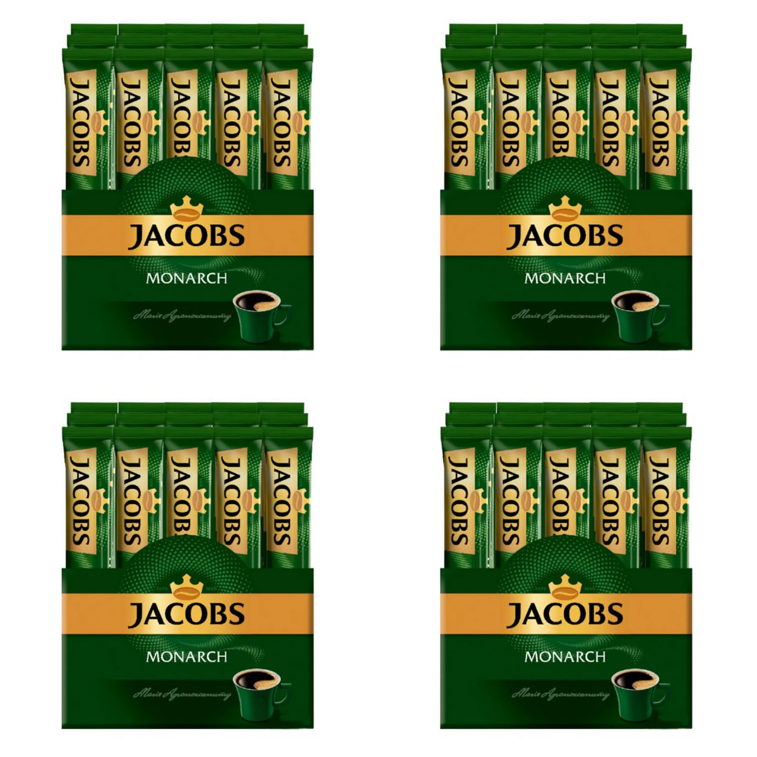 Jacobs Monarch Medium Roast Instant Coffee Sachets 100 X 2g ...