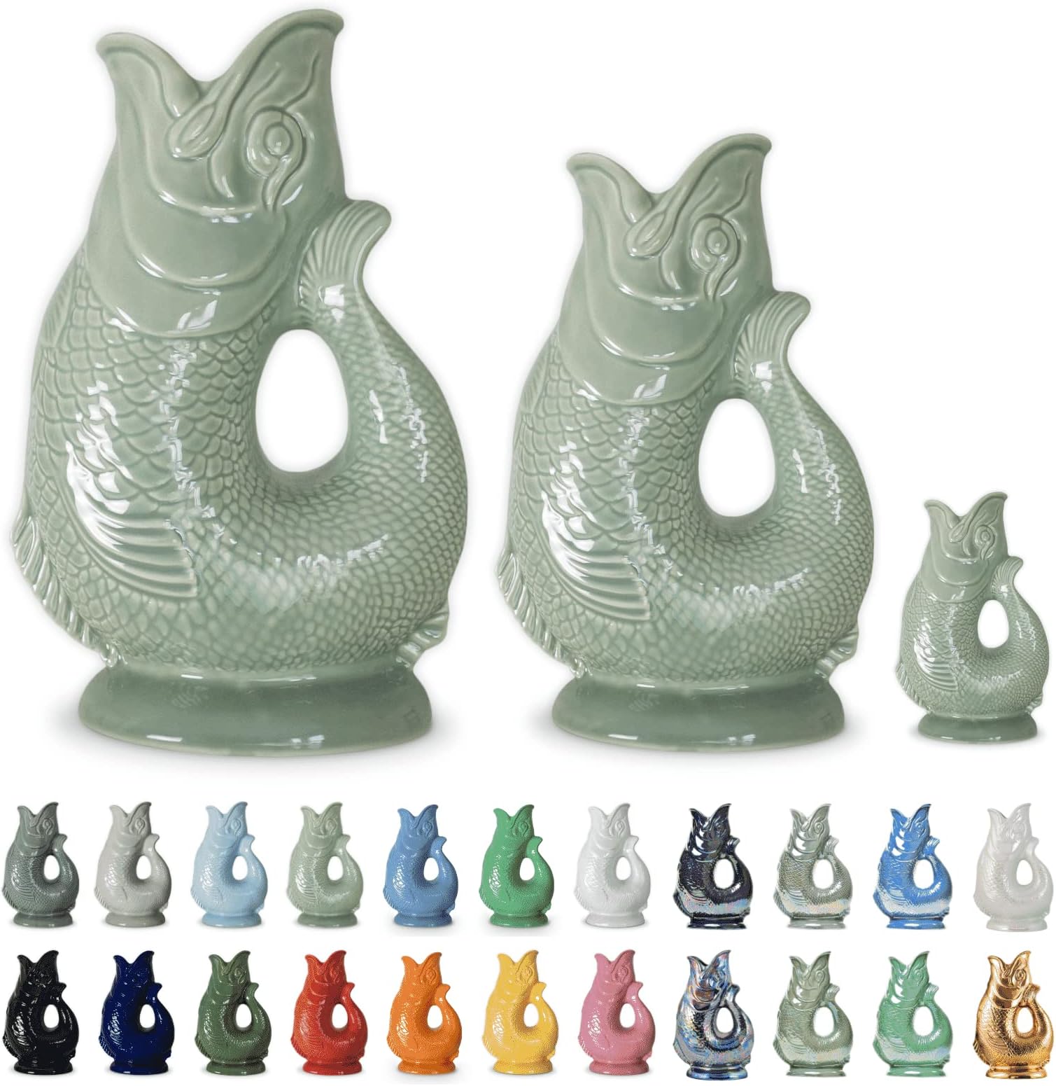 The Original Gluggle Jug by Wade Ceramics - Large Black – Glug Glug ...