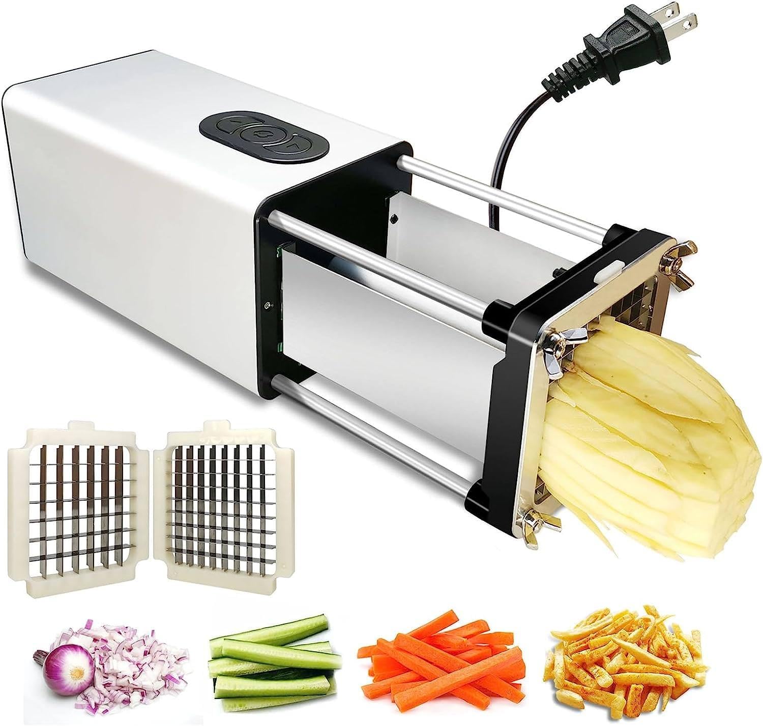 Amazon.com: Commercial Grade French Fry Cutter, Electric French Fry ...