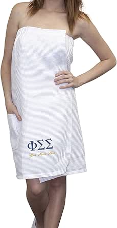 KYS Phi Sigma Sigma Personalized Waffle Towel Wrap at Amazon Women’s ...