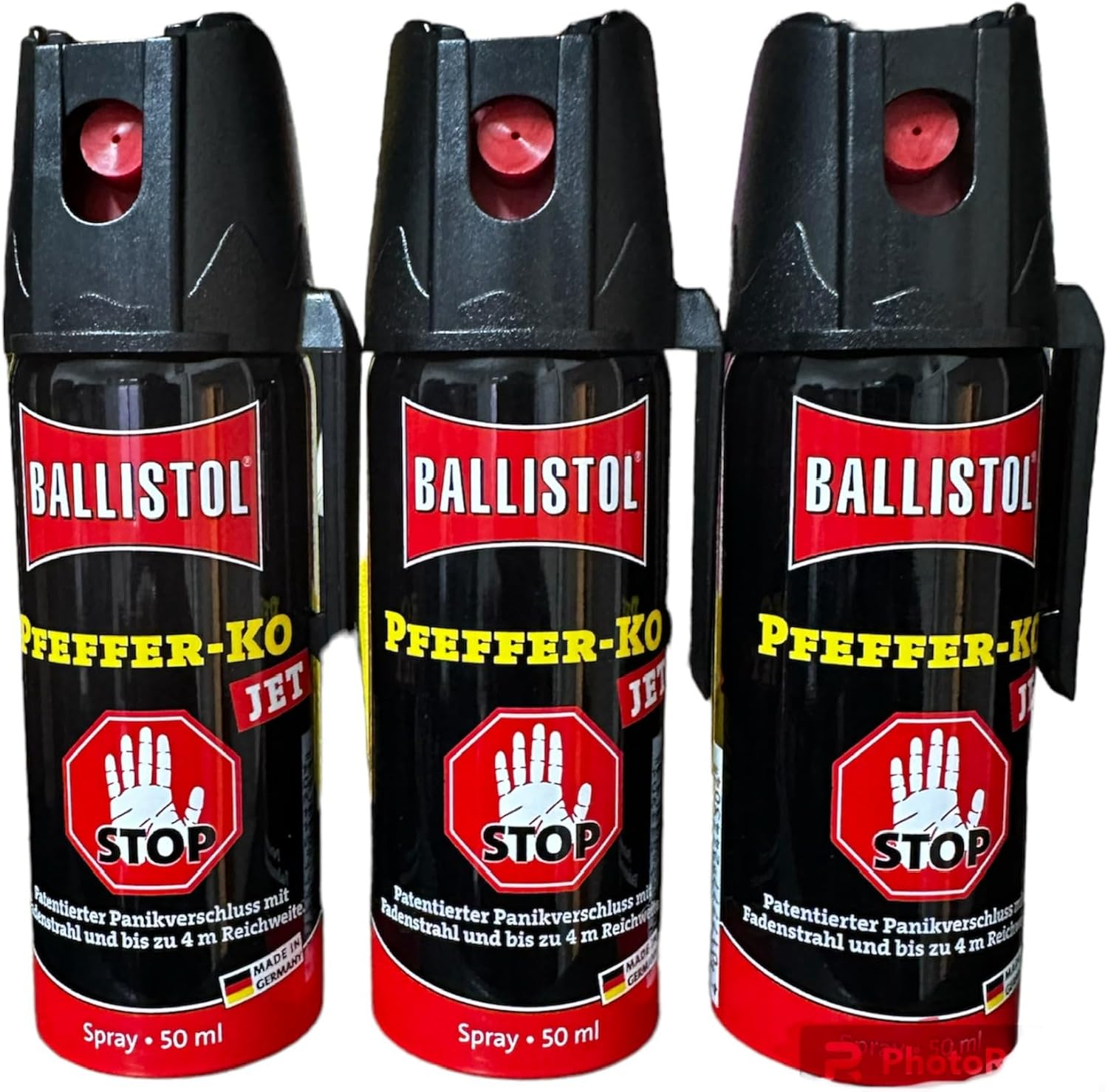 Pfefferspray Ballistol KO Jet 50ml 3er Set Tierabwehr, Verteidigungs ...