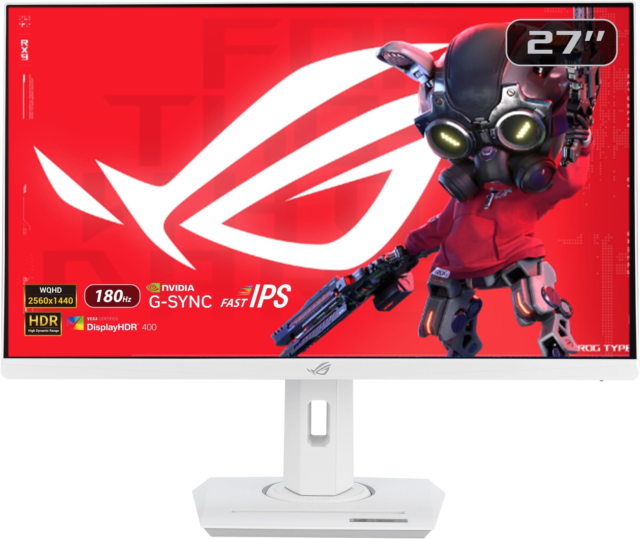 ASUS ROG Strix 27” 4K HDR USB-C Gaming Monitor (XG27UCG-W) – White, UHD ...