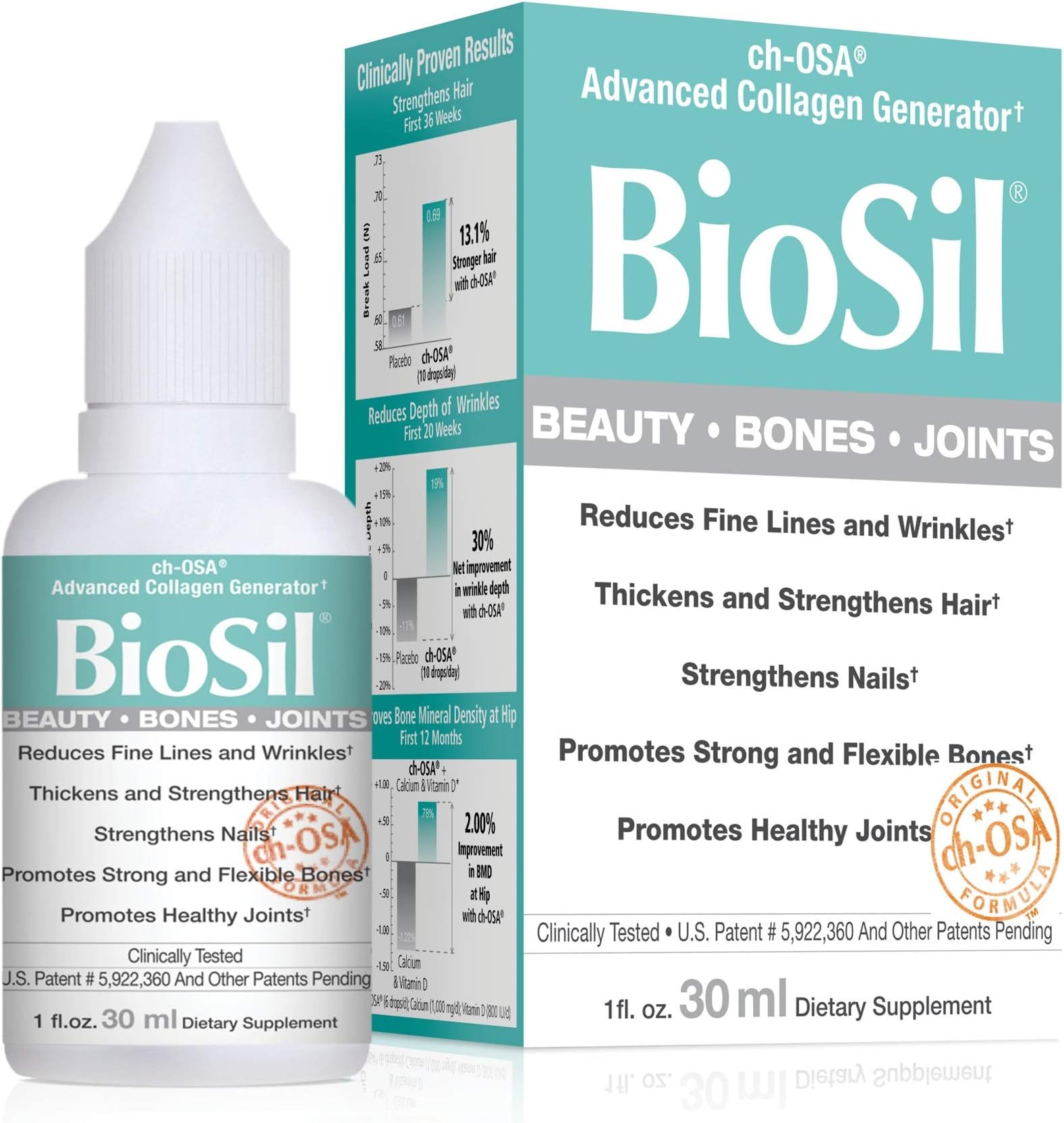 Amazon.com: BioSil by Natural Factors, Beauty, Bones, Joints Liquid ...