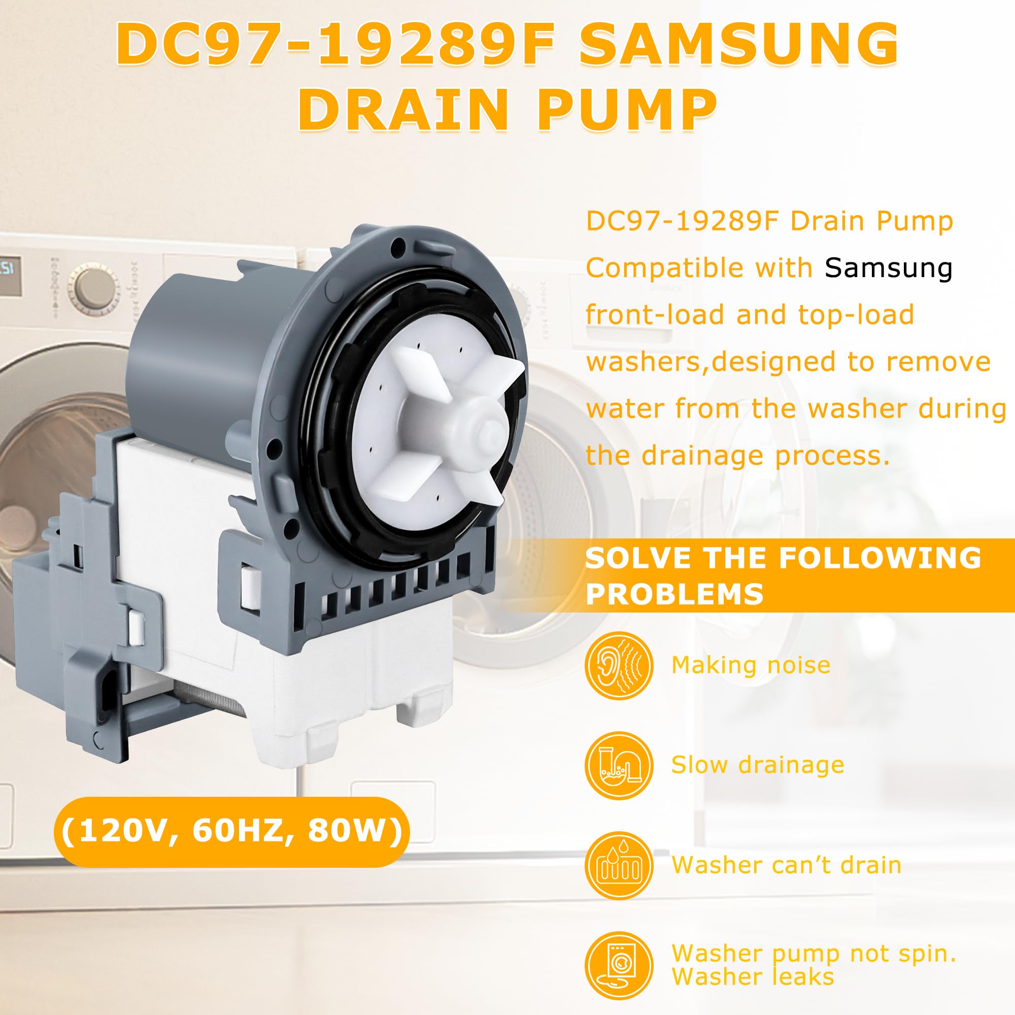 Snapklik.com : PX3516-01 DC31-00187A Drain Pump Assembly For Sam-sung ...