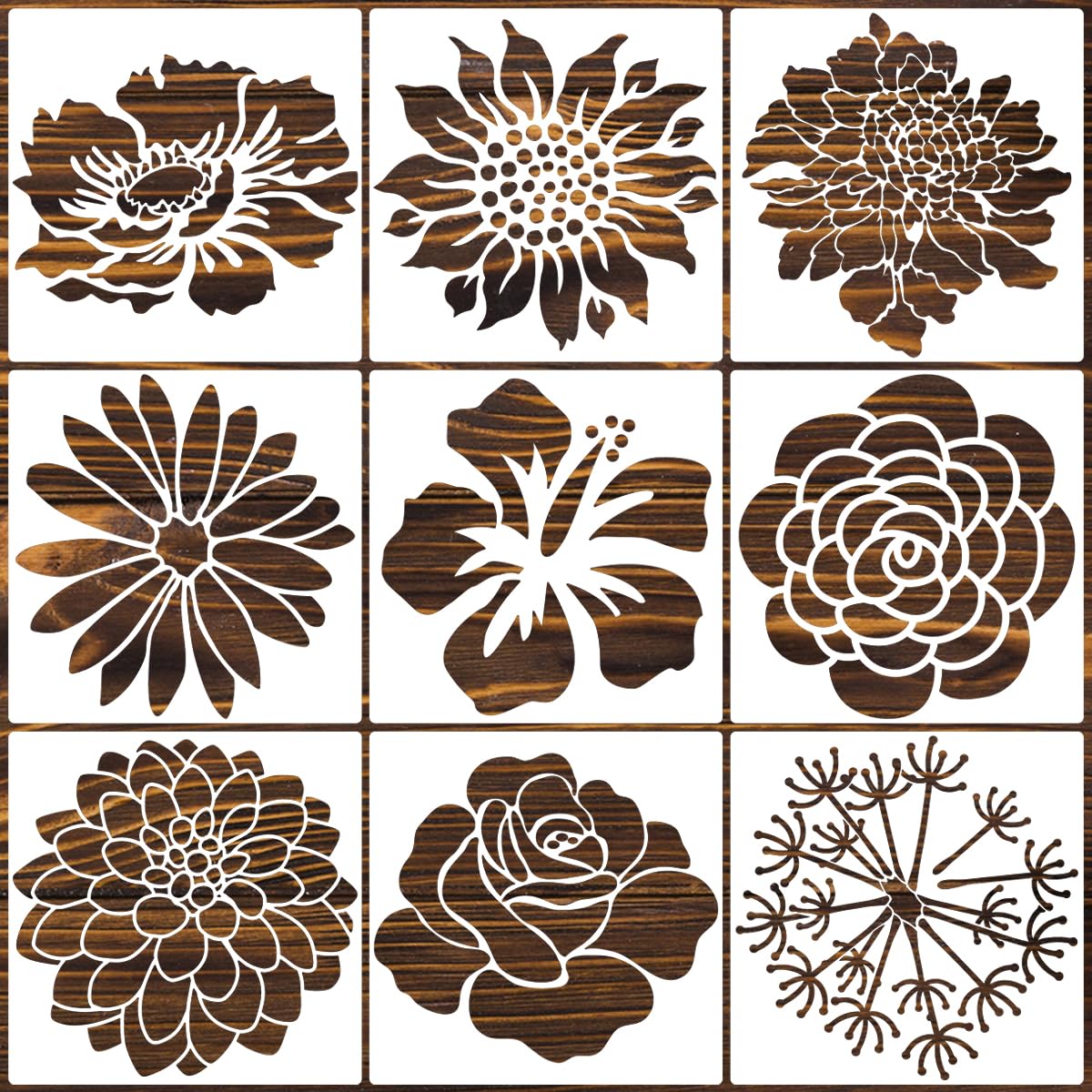 Simple Flower Stencil Patterns
