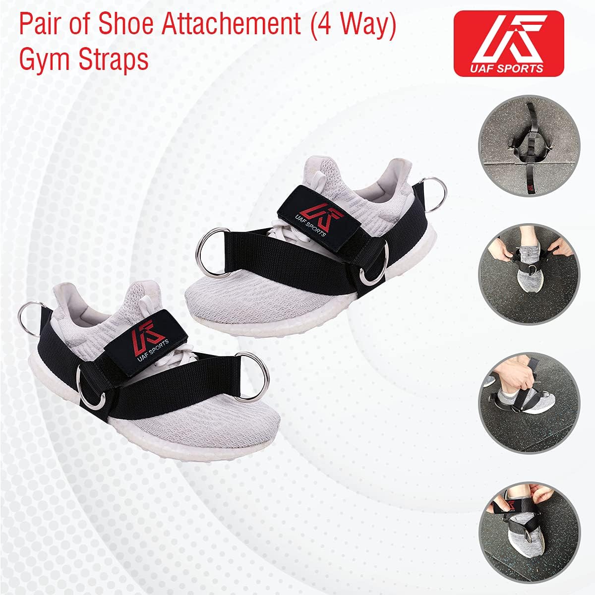 UAF – Pair of Fitness Attachment Shoe Ankle Straps Glute Kickback Leg ...