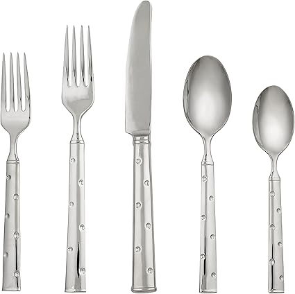 Amazon.com | Kate Spade New York Larabee Dot 5-piece Flatware Set, 0.9 ...
