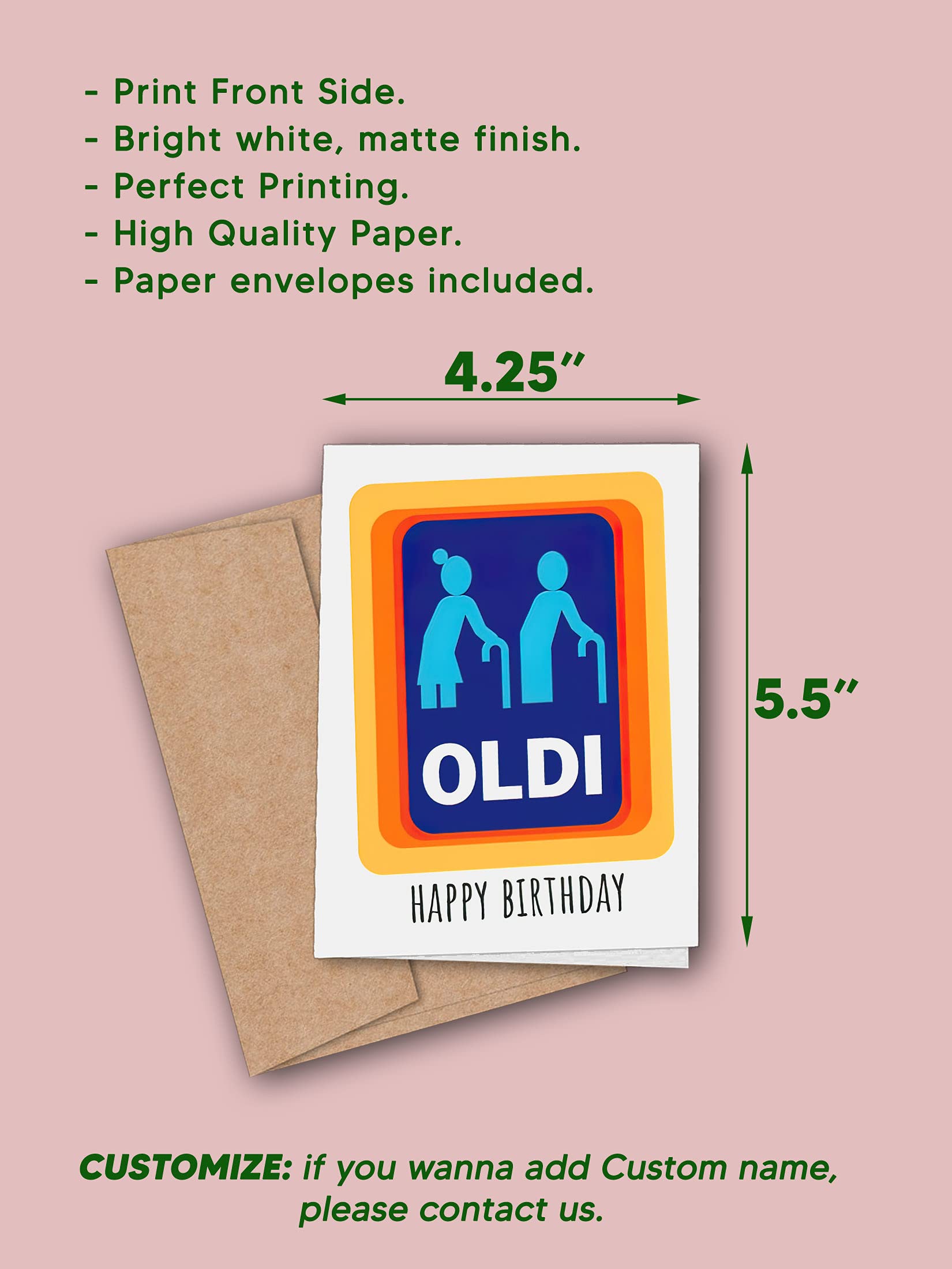 Buy Happy Birthday OLDI - ALDI, Grocery Store, Aldi Pun Card, Greeting ...