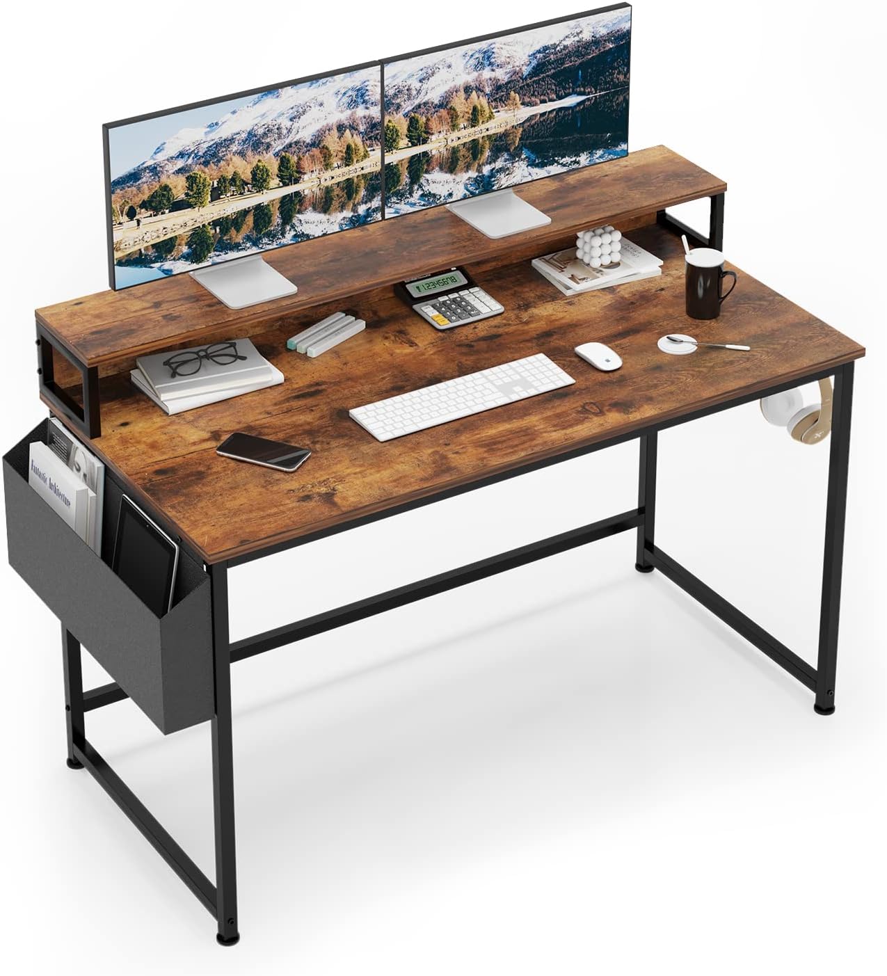 Amazon.com: MUTUN 47" Computer Desk, Home Office Desks, Modern Writing ...