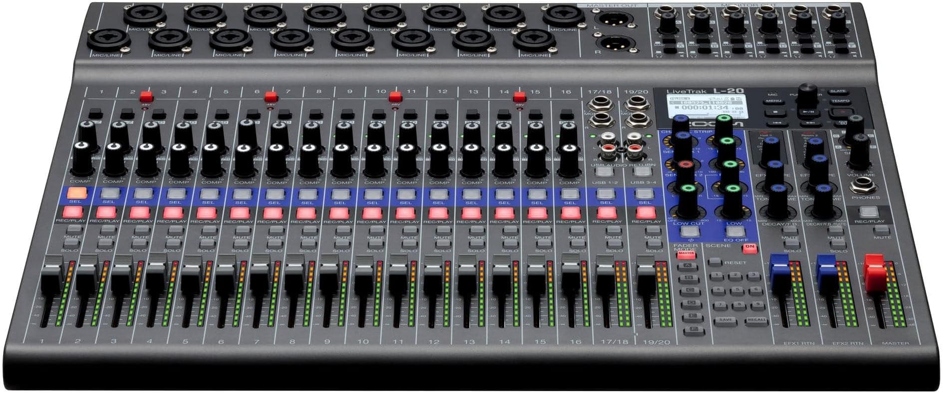 Behringer X32 Digitales Mischpult mit 40 Eingängen und 25 Bussen, 32 ...