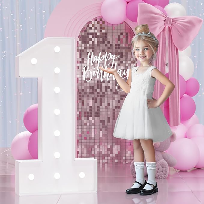 Amazon.com: Marquee Numbers 4 Feet Tall: 1st 15th 16th 21st Birthday ...