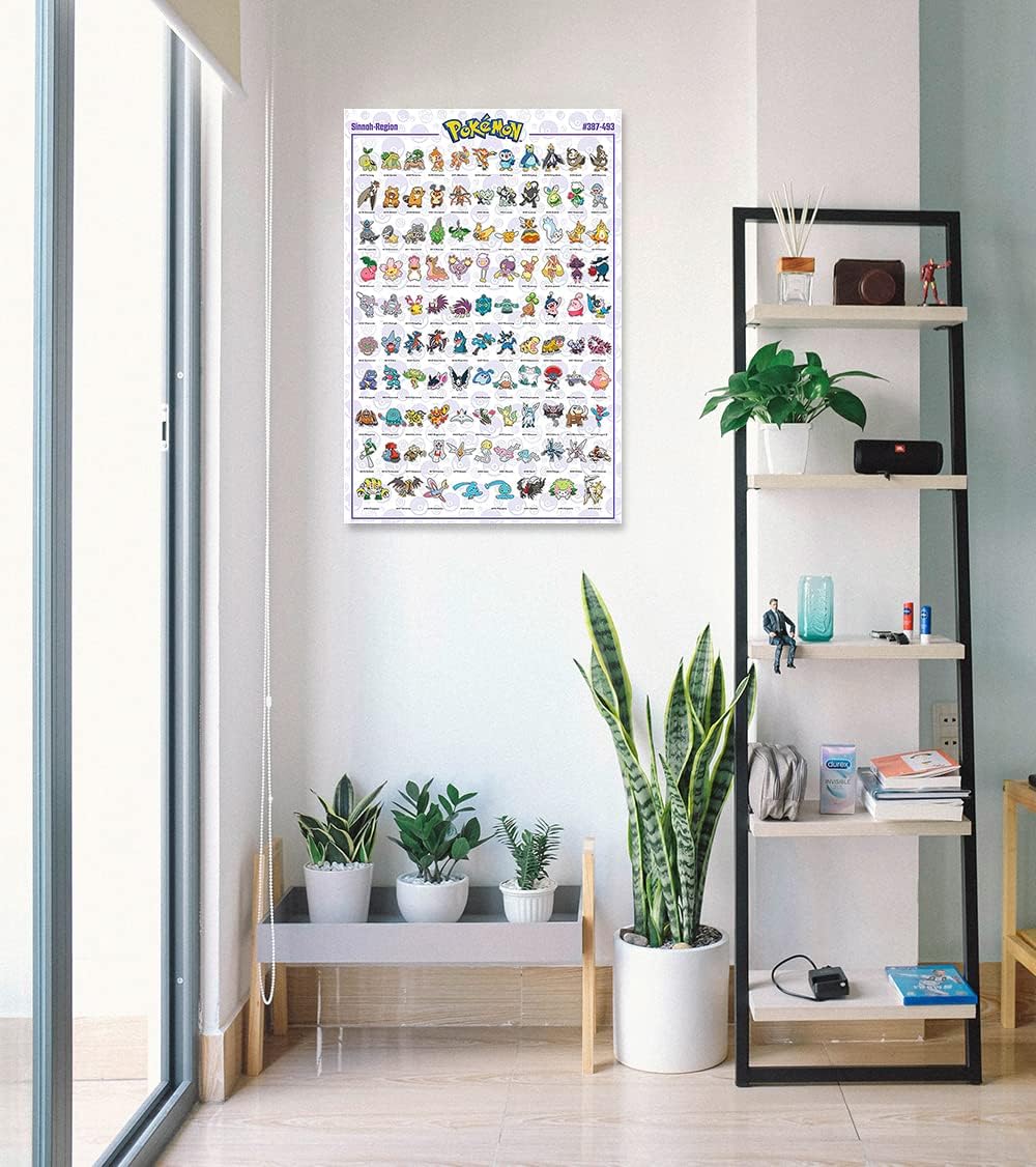 Póster de Pokémon con Sinnoh-Región Pokémon Chile | Ubuy