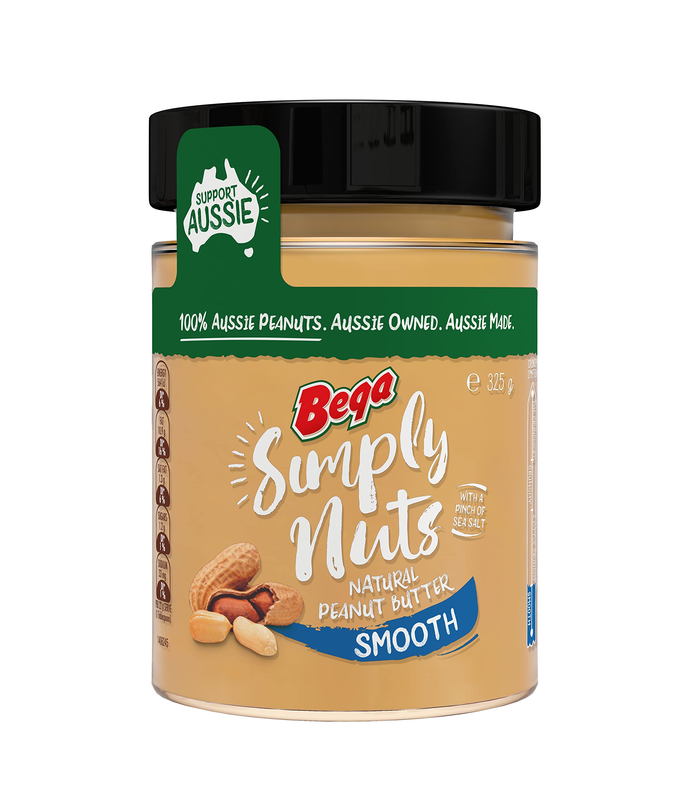 Bega Bega Simply Nuts Smooth, 1 x 325 g : Amazon.com.au: Pantry Food ...