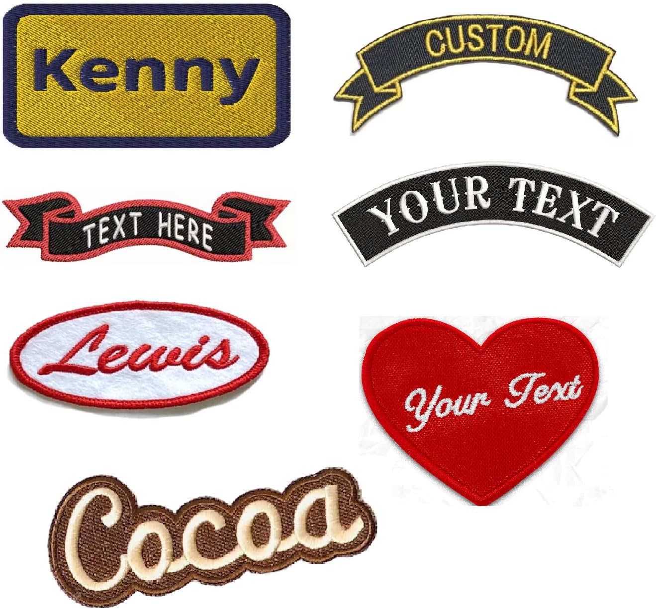 MADE FOR ME Custom Embroidery Name Tag Patch for Riders Jacket Clothes ...