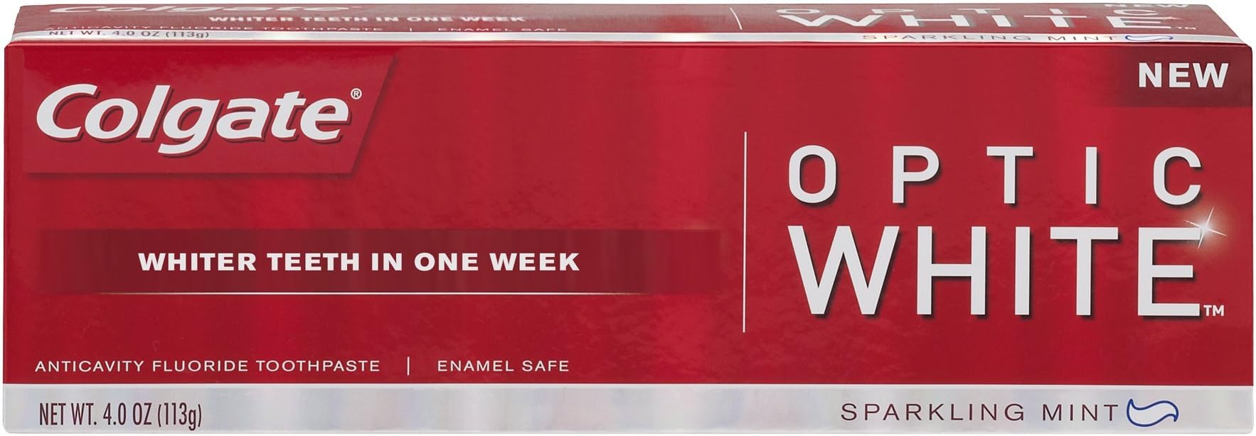 Amazon.com : Colgate Optic White Toothpaste, 4 Ounce (Pack of 2 ...