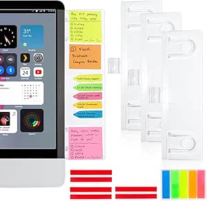 Amazon.com : Barelove 3 Pack Computer Monitor Memo Board Holder (Left ...