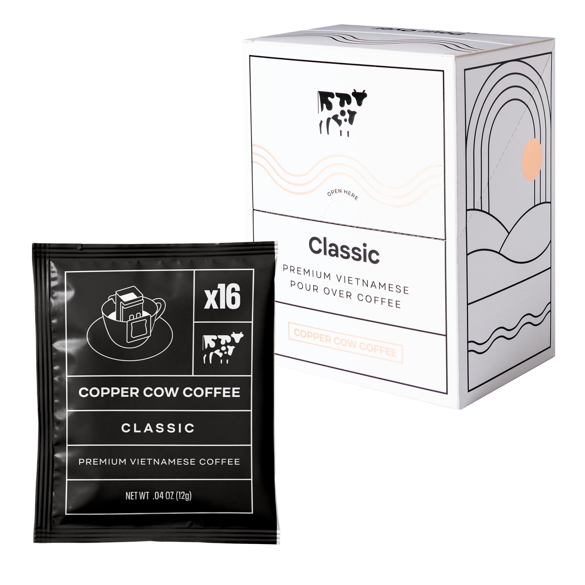 Amazon.com : Copper Cow Premium Pour Over Single-Serve Vietnamese ...