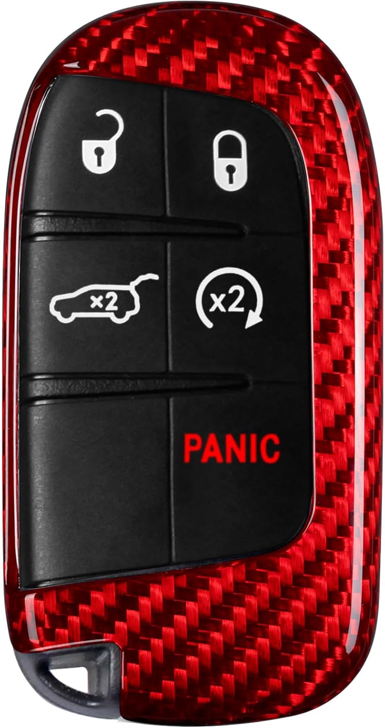 Carbon Fiber Key Fob Cover Compatible with Jeep,T-carbon Protection Key ...