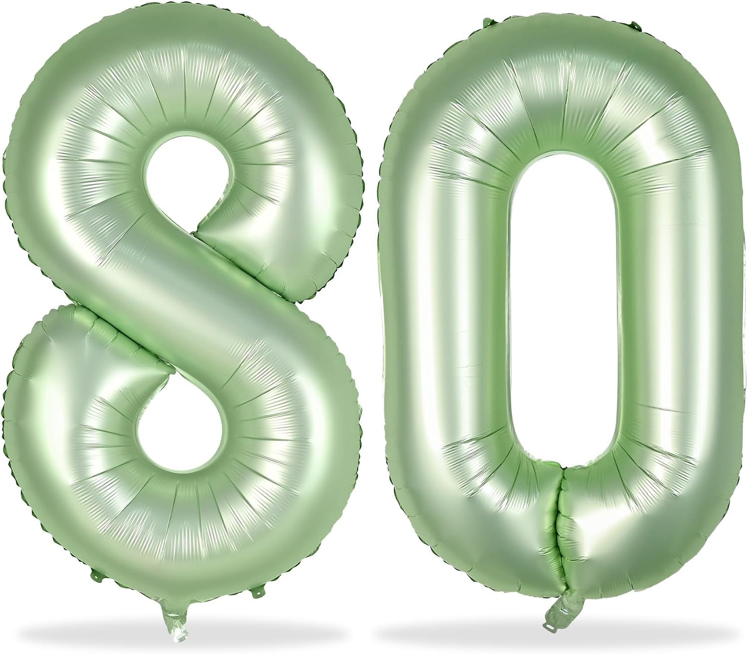 Amazon.com: 80th Birthday Balloons Sage Green for Women, 40 Inch Giant ...
