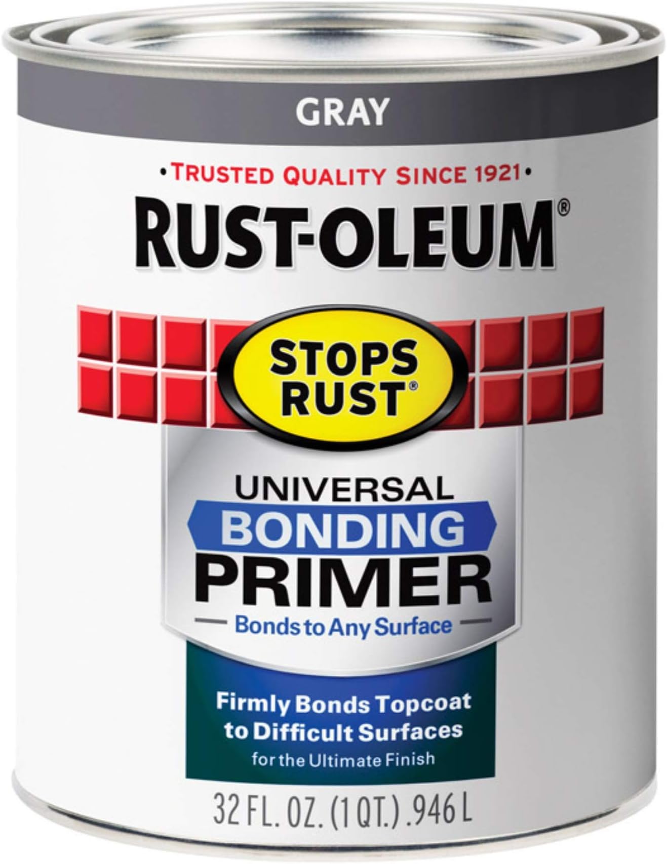 RUST-OLEUM 242252 Metal Primer, 1 Gallon (Pack of 1), Red, 11 Fl Oz ...