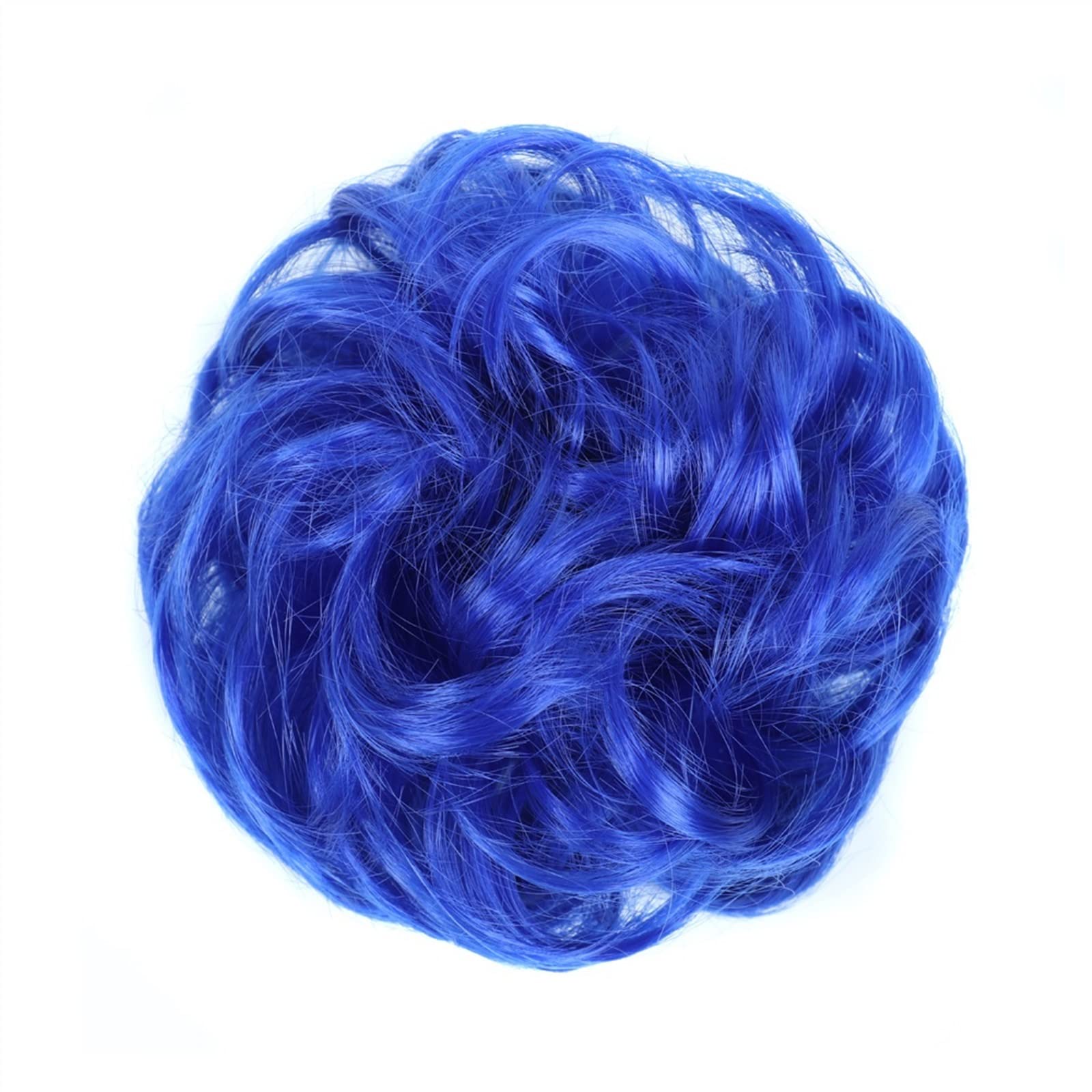 Blue And Purple Hair In A Bun