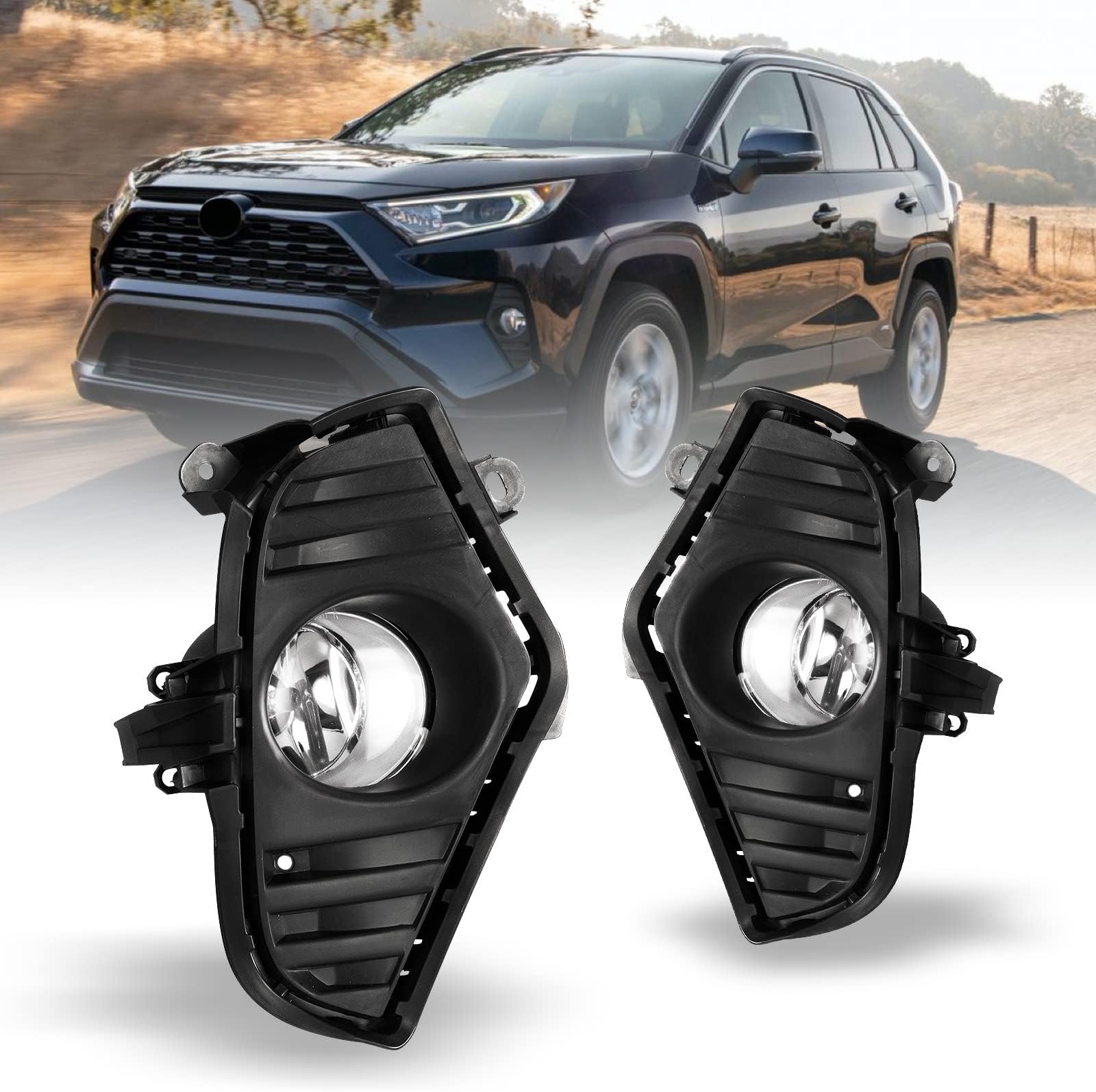 Amazon.com: AUTOWIKI Fog Lights for 2019-2023 TOYOTA RAV4 (Not fit ...