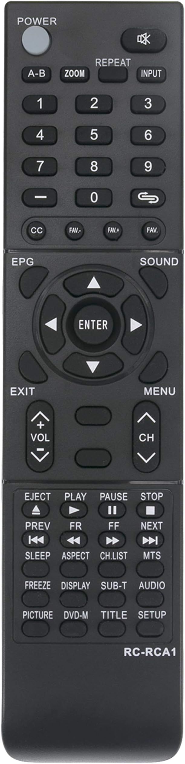 Amazon.com: RC-RCA1 RCRCA1 Replace Remote Control RE20QP80 RE20QP28 fit ...