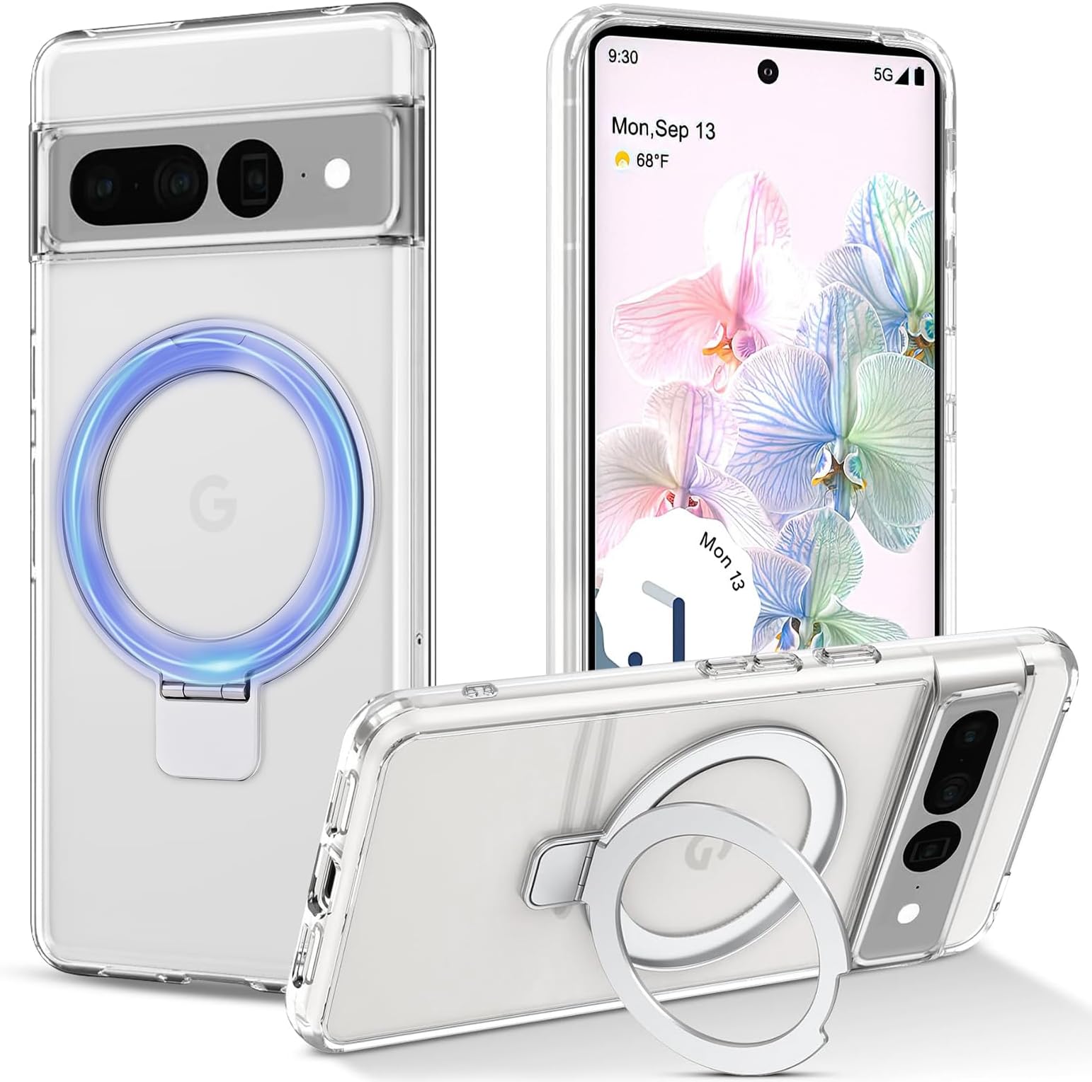 CameCosy for Google Pixel 7 Pro Case with Magnetic Ring Stand ...